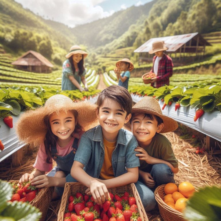 Wisata Petik Buah & Outbound Anak di Tetebatu Kids Farm Bersama Sewa ...